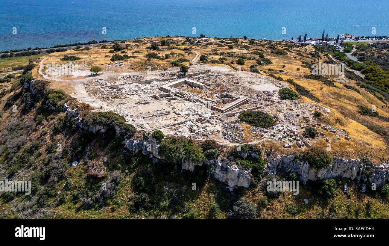 The Sanctuary of Aphrodite this sits on top of a hill at the ...