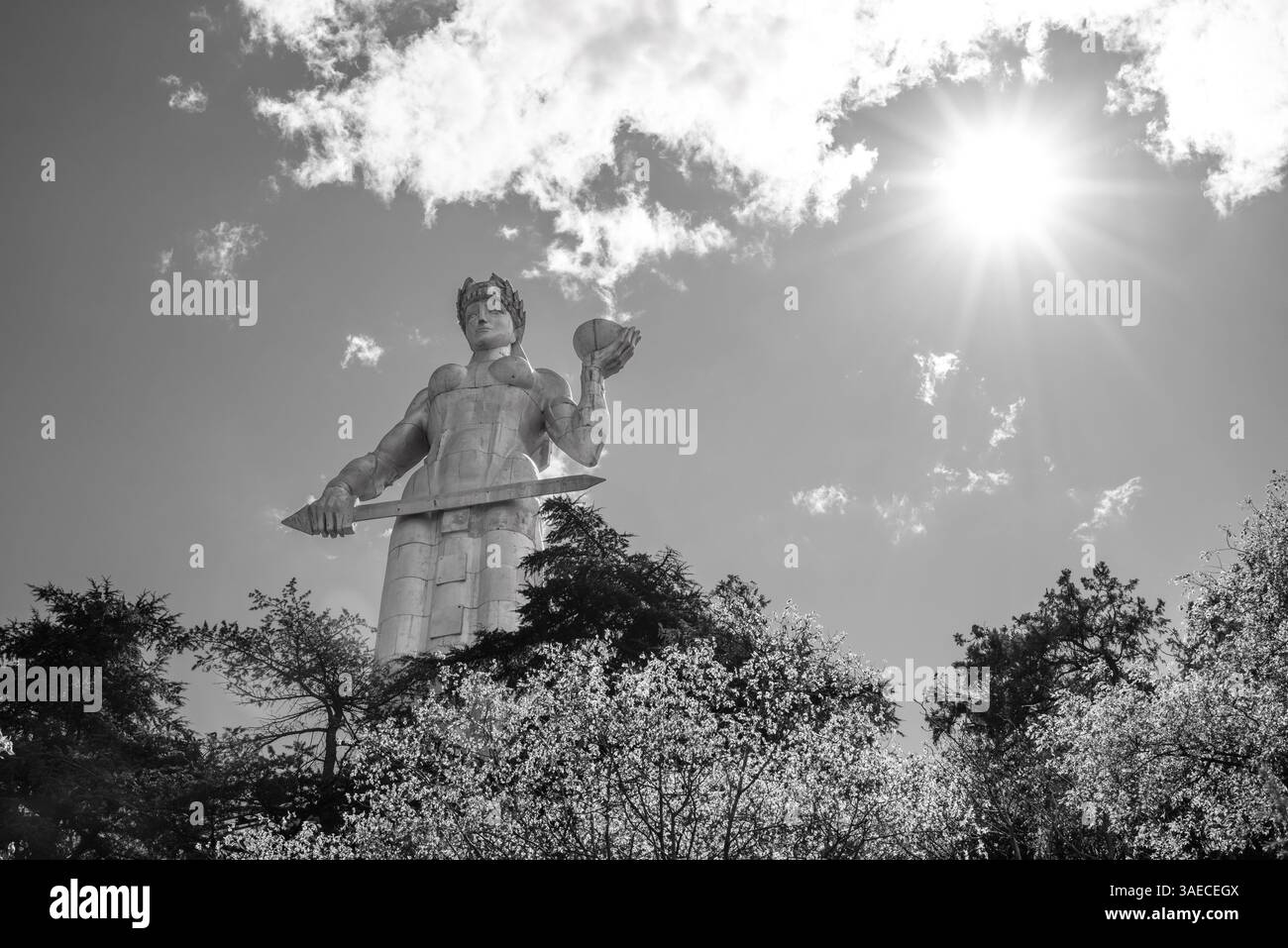 Kartlis Deda, Mother of Georgians monument on Sololaki hill in Tbilisi ...
