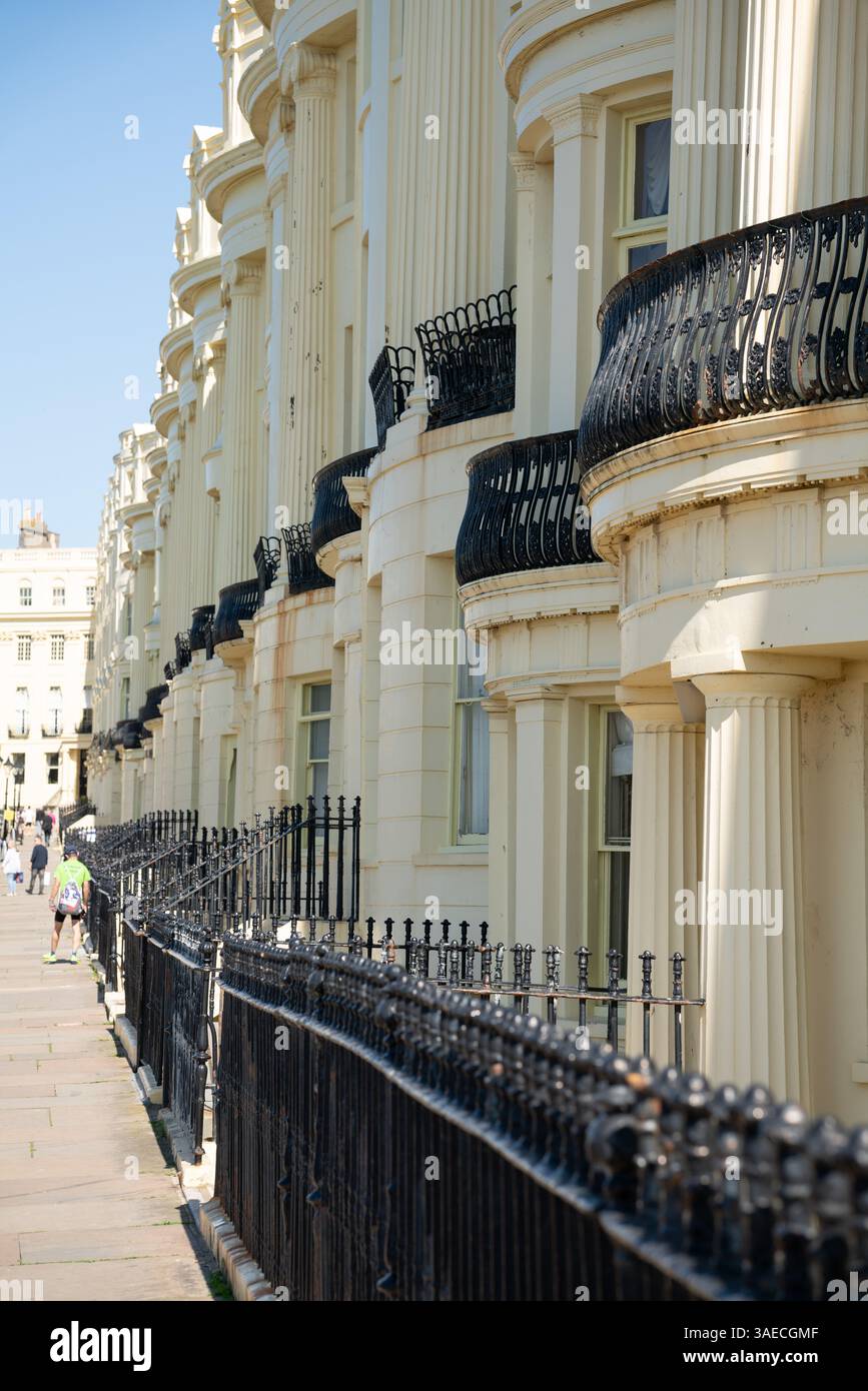 Crowds on the streets of Brighton, England, UK for the 2025 marathon on ...