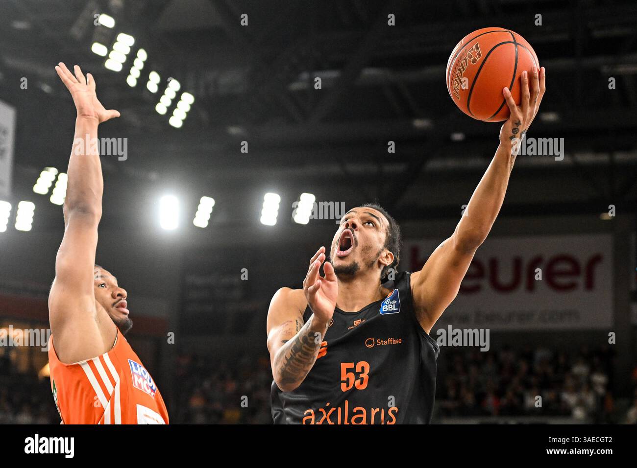 06.04.2025, ratiopharm arena, Neu-Ulm, GER, BBL, ratiopharm Ulm vs ...