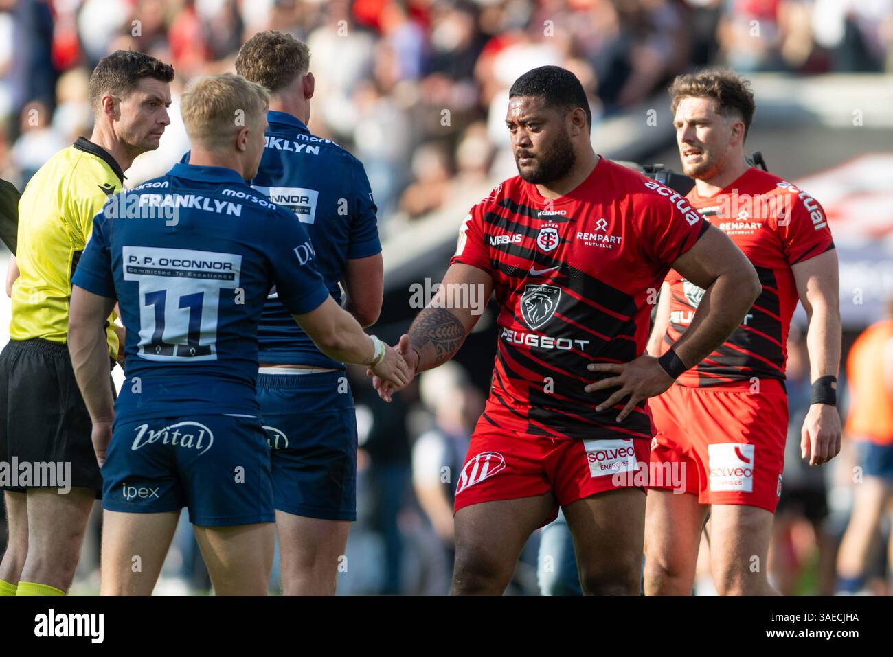 Rodrigue Neti of Toulouse during the Champions Cup, round of 16 rugby ...