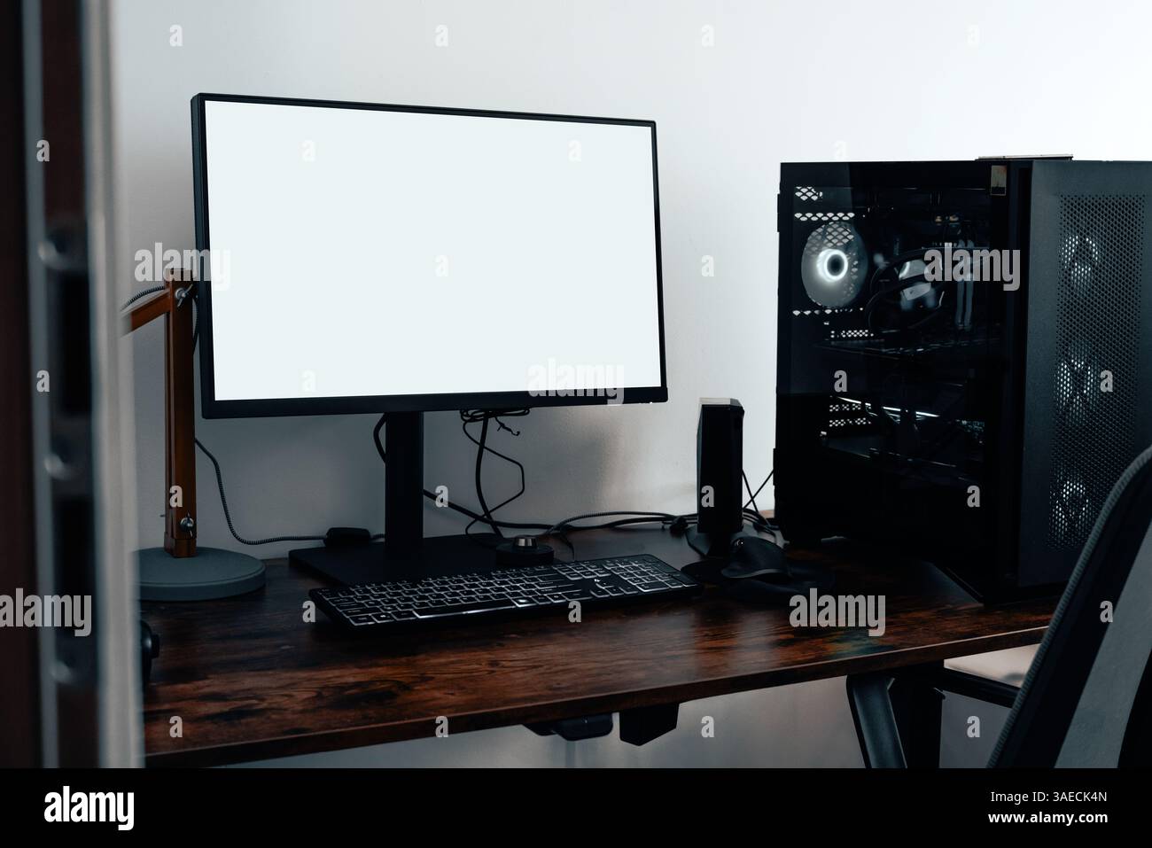 Modern home office with PC workstation for graphic designers ...