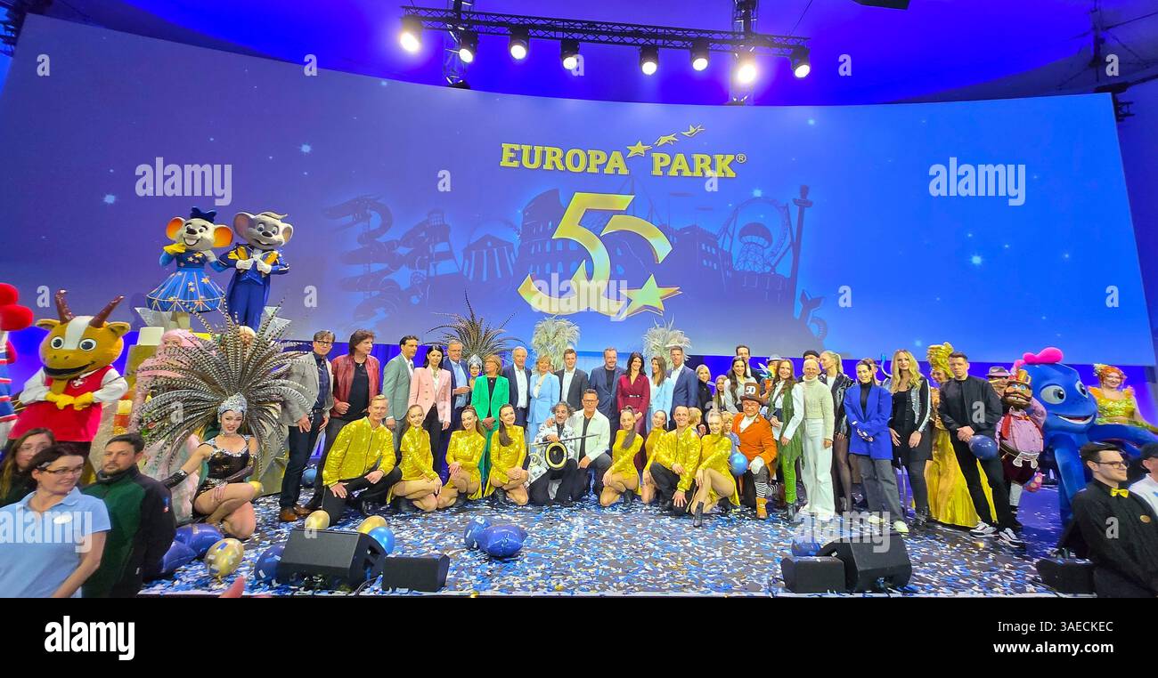 Rust, Germany - March 13, 2025: Europa-Park kicks off its 50th ...
