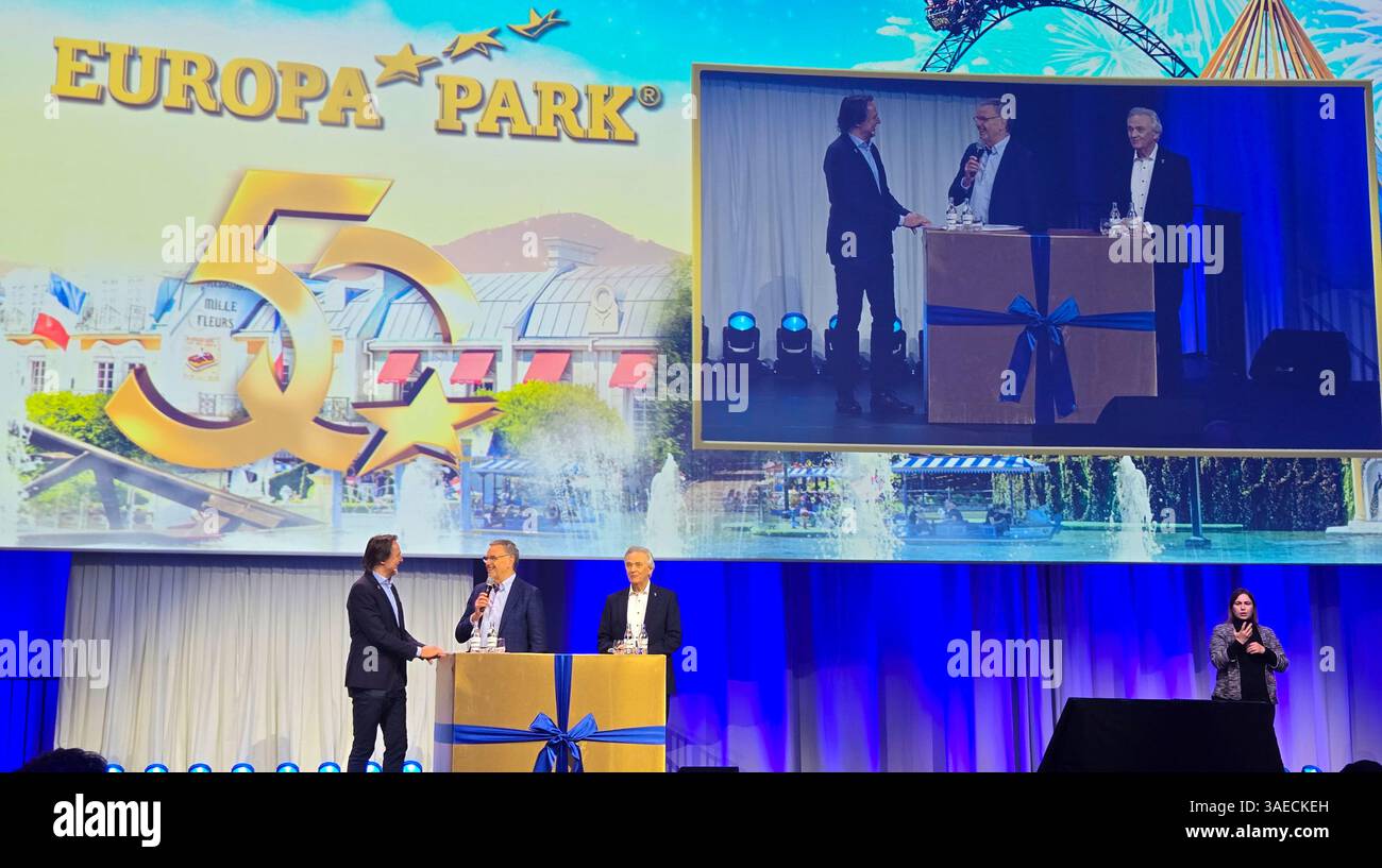 Rust, Germany - March 13, 2025: Europa-Park kicks off its 50th ...