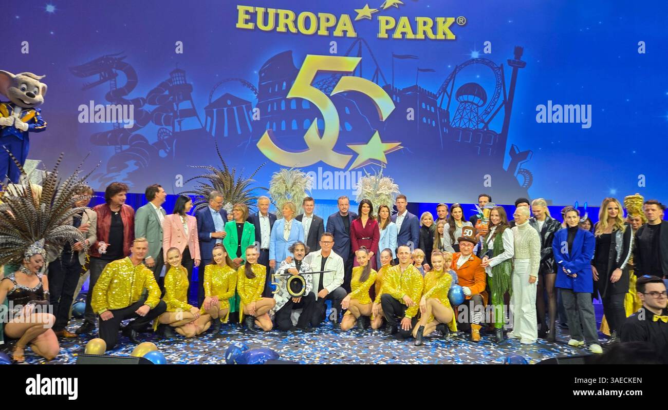 Rust, Germany - March 13, 2025: Europa-Park kicks off its 50th ...