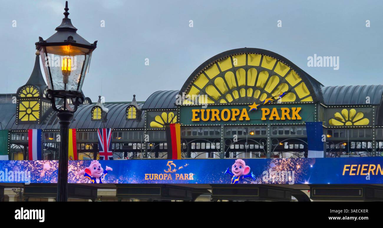 Rust, Germany - March 13, 2025: Europa-Park kicks off its 50th ...