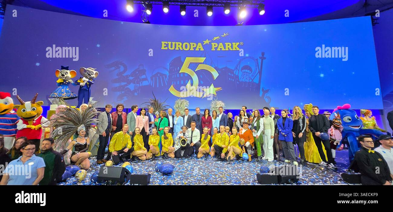 Rust, Germany - March 13, 2025: Europa-Park kicks off its 50th ...