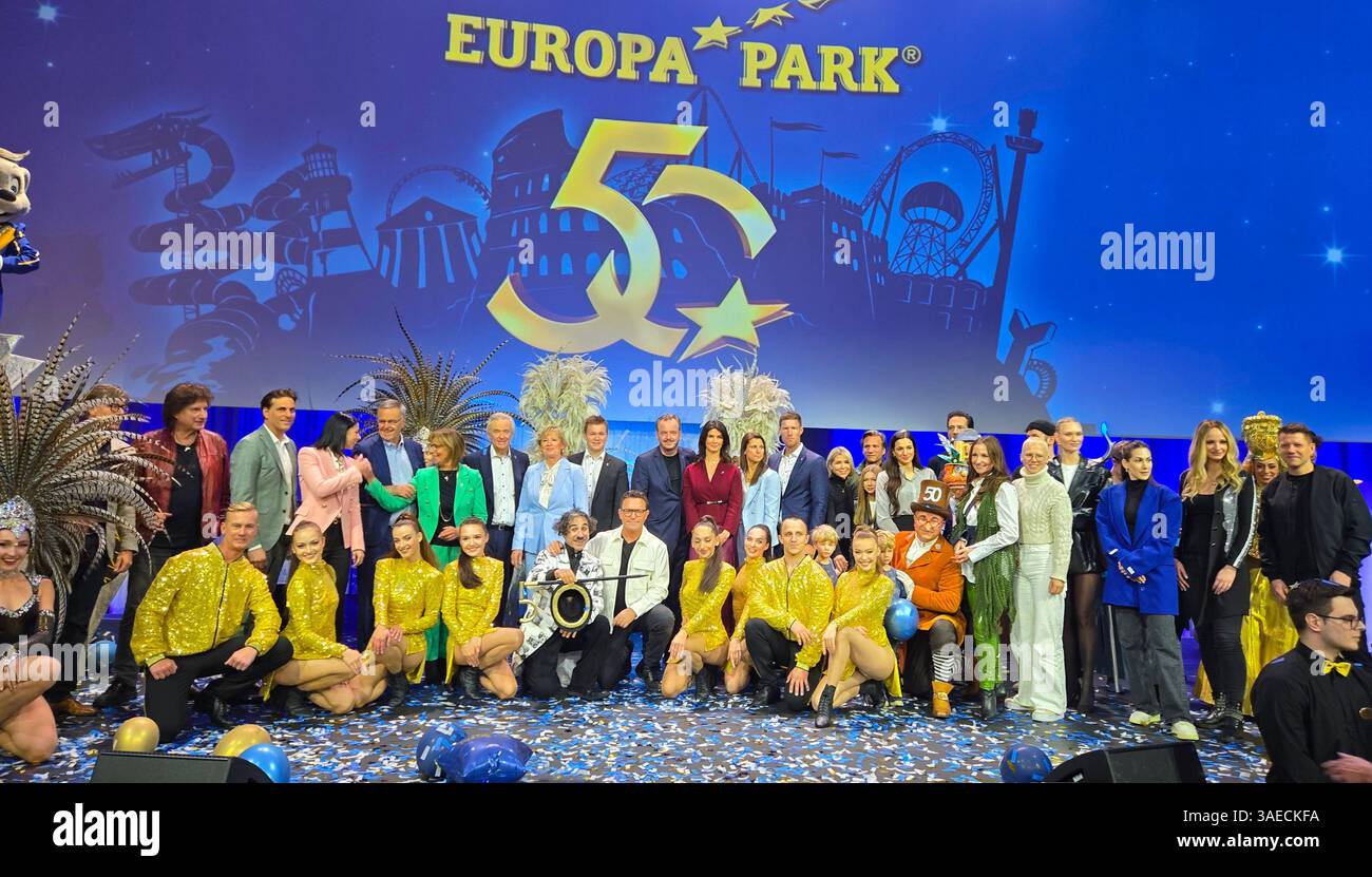 Rust, Germany - March 13, 2025: Europa-Park kicks off its 50th ...
