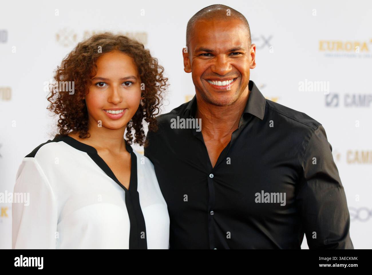 Rust, Germany - Juin 08, 2014: Pierre Geisensetter and daughter Lia ...