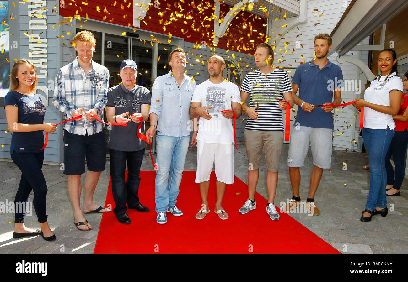 Rust, Germany - Juin 08, 2014: Simon Licht, Arthur Abraham, Joey Kelly ...