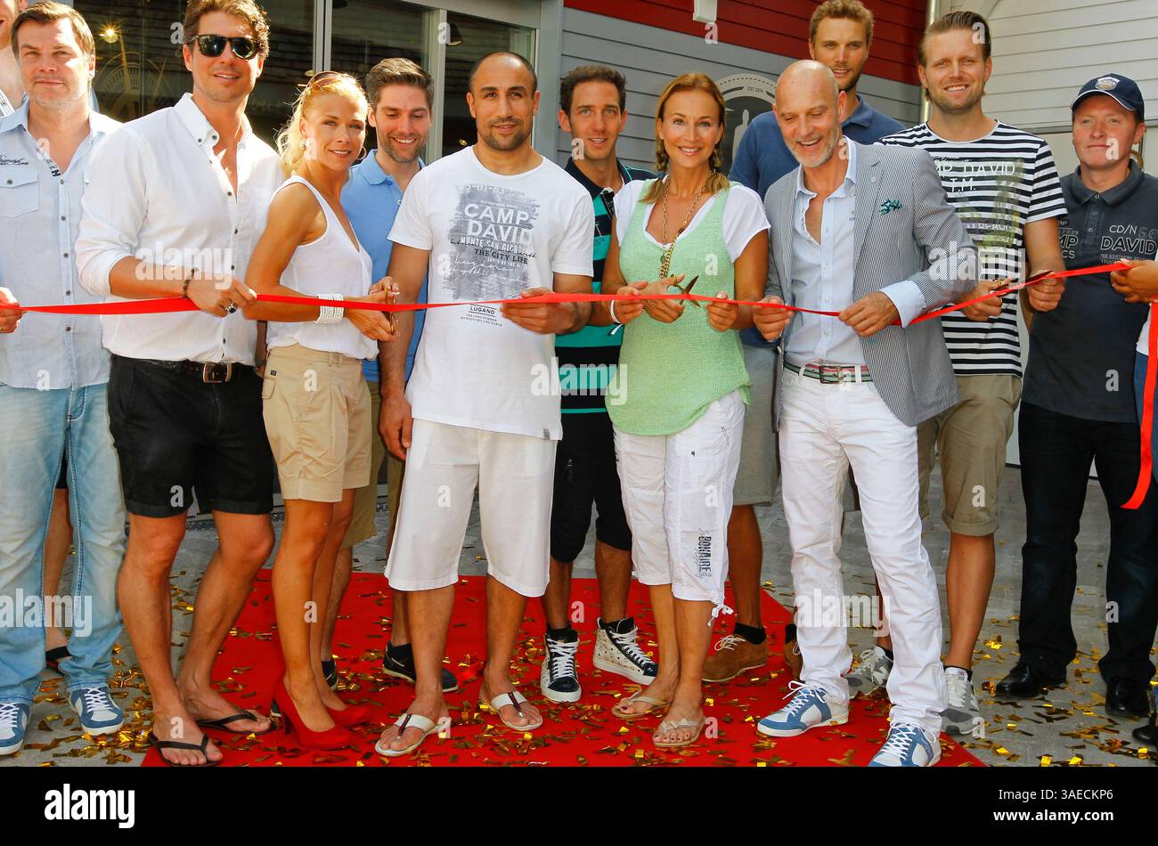 Rust, Germany - Juin 08, 2014: Caroline Beil, Simon Licht, Arthur ...