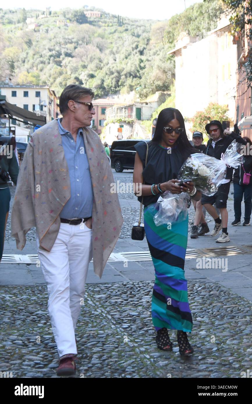 Portofino, Italy. 04th Apr, 2025. Celebrities Sightings Walking In ...