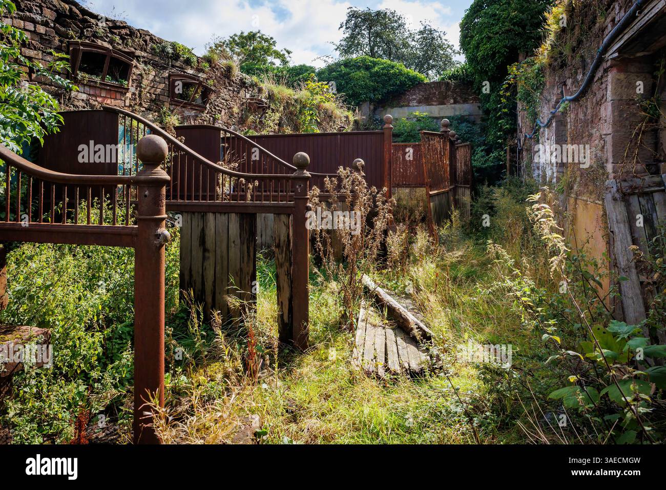 Former stables at Netherhall Estate in Maryport, Cumbria. The hall was ...