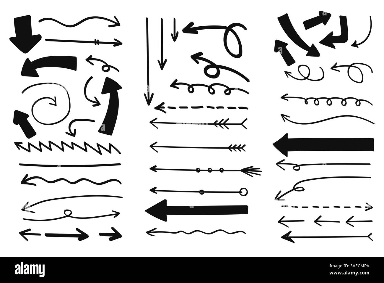 Straight curved dotted lines Stock Vector Images - Alamy