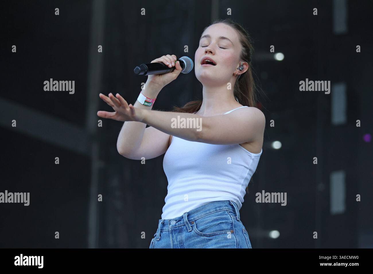 Norwegian singer and songwriter Sigrid performs at Sziget Festival in ...