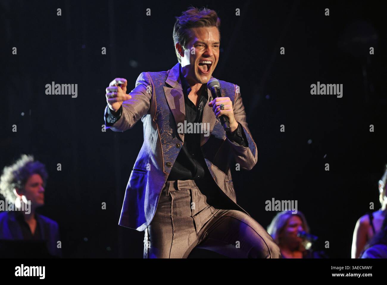 Brandon Flowers from the band The Killers at VOLT Festival in Hungary ...