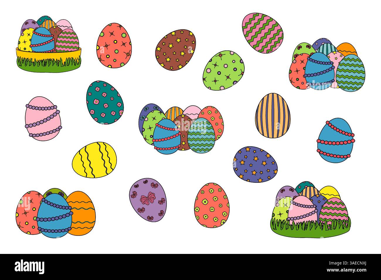 Vibrant festive designs Stock Vector Images - Alamy