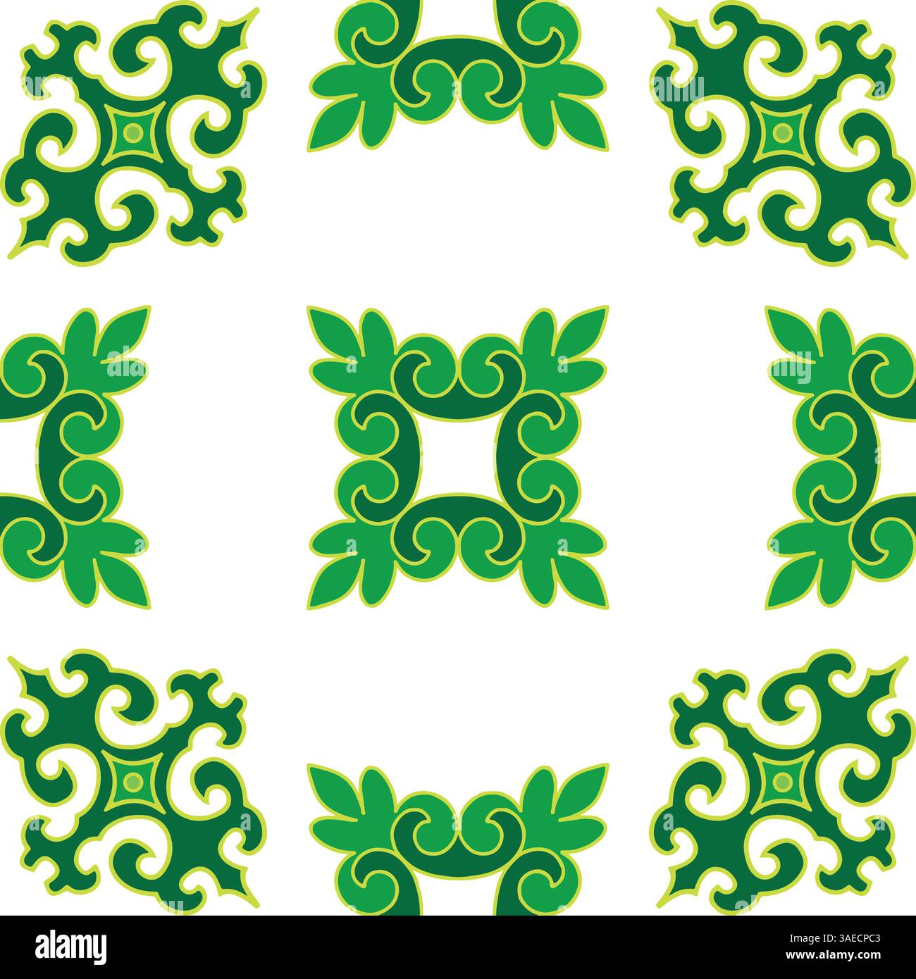 Real Tatar seamless pattern. Islamic floral geometry. Culture of the ...