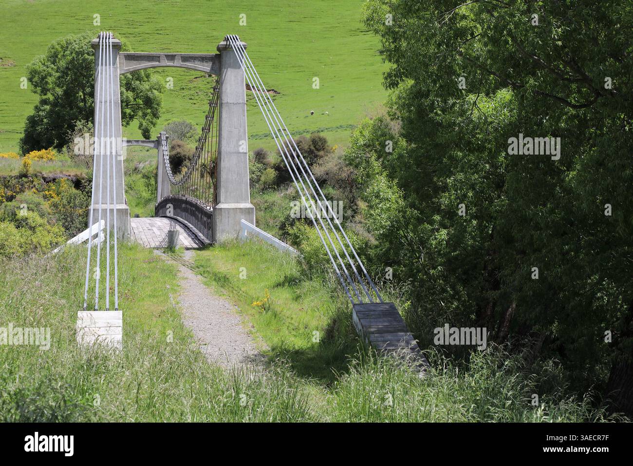 Springvale Hängebrücke / Springvale Suspension Bridge Stock Photo - Alamy