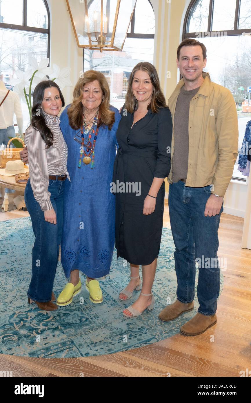 Jess Easlick, Fern Mallis, Haley Haring and Josh Bell attends the ...