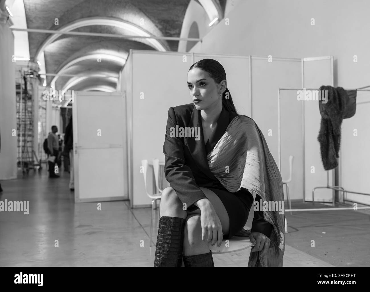 Kyiv, Ukraine - 15th February, 2025: Models are poised and ready at the ...