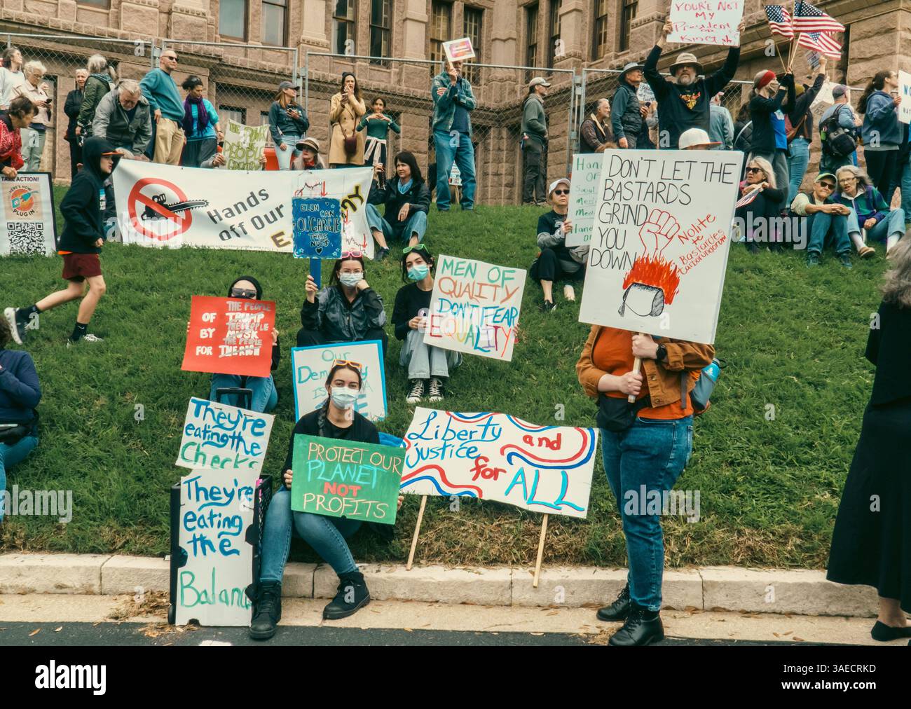 Austin, Texas, USA. 5th Apr, 2025. April 5, 2025. Austin, Texas. Hands ...