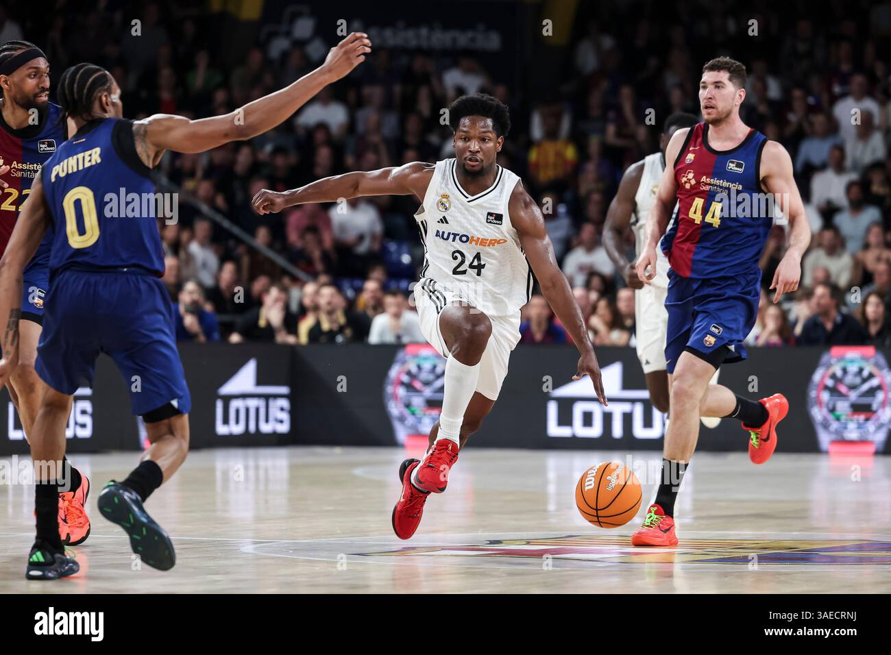 Andres Feliz of Real Madrid in action during the Liga Endesa ACB, match ...
