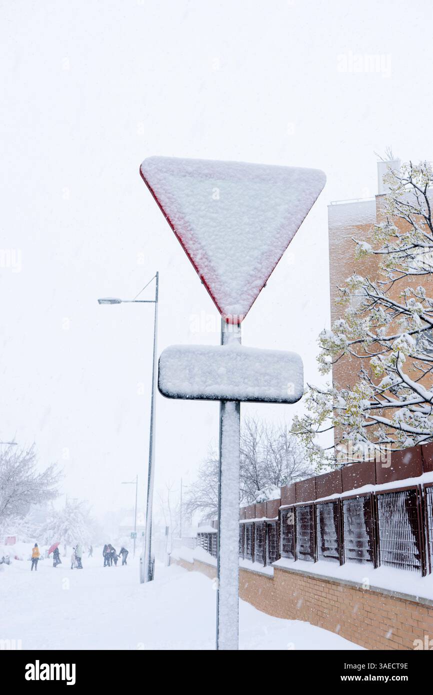 Stunning Snowfall in Madrid - City Covered by Filomena's Winter Wonder ...