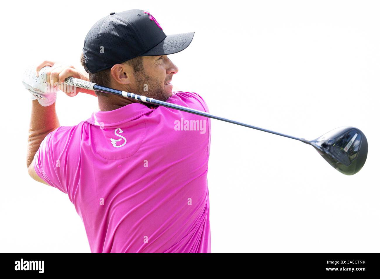Ben Campbell of RangeGoats GC hits his shot during the final round of ...