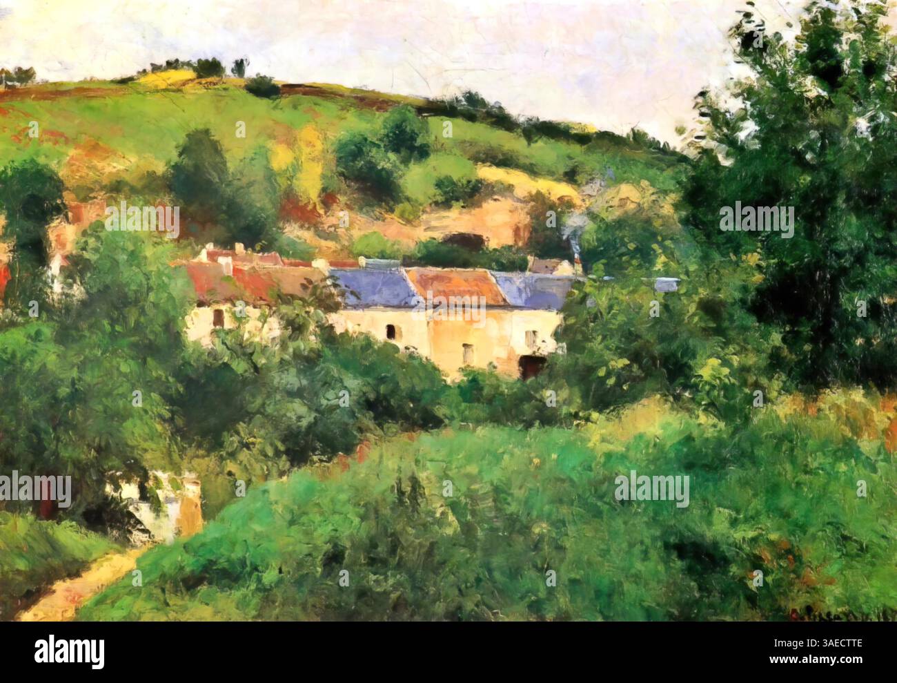 Rural countryside path Stock Vector Images - Alamy