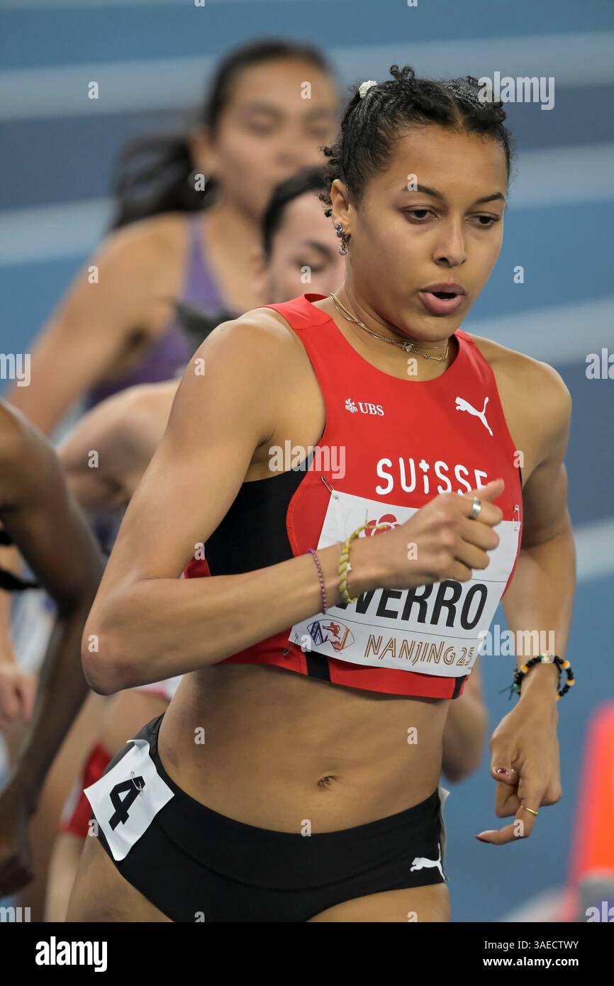 Audrey Werro of Switzerland competing in the 800m semi final at the ...