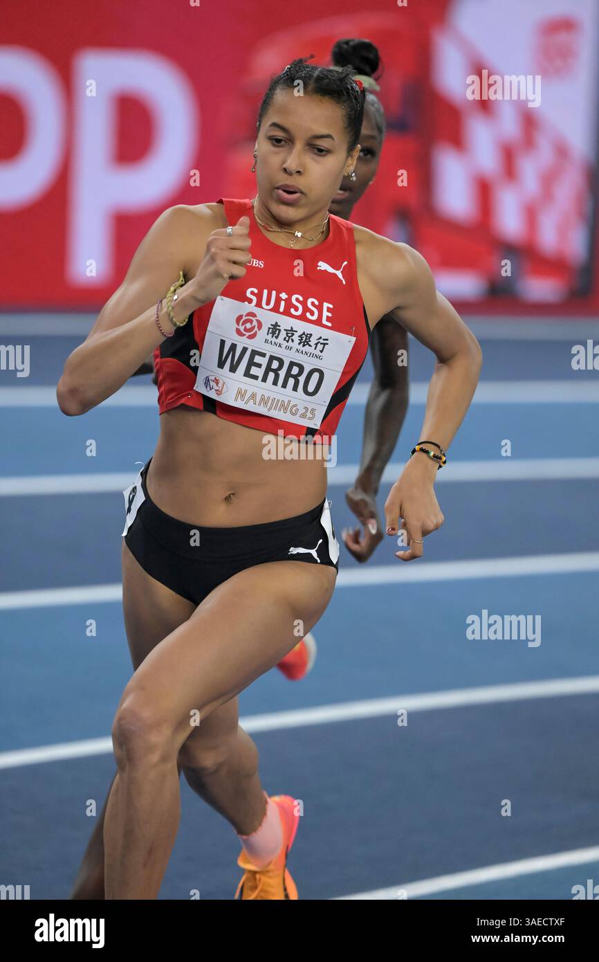 Audrey Werro of Switzerland competing in the 800m semi final at the ...