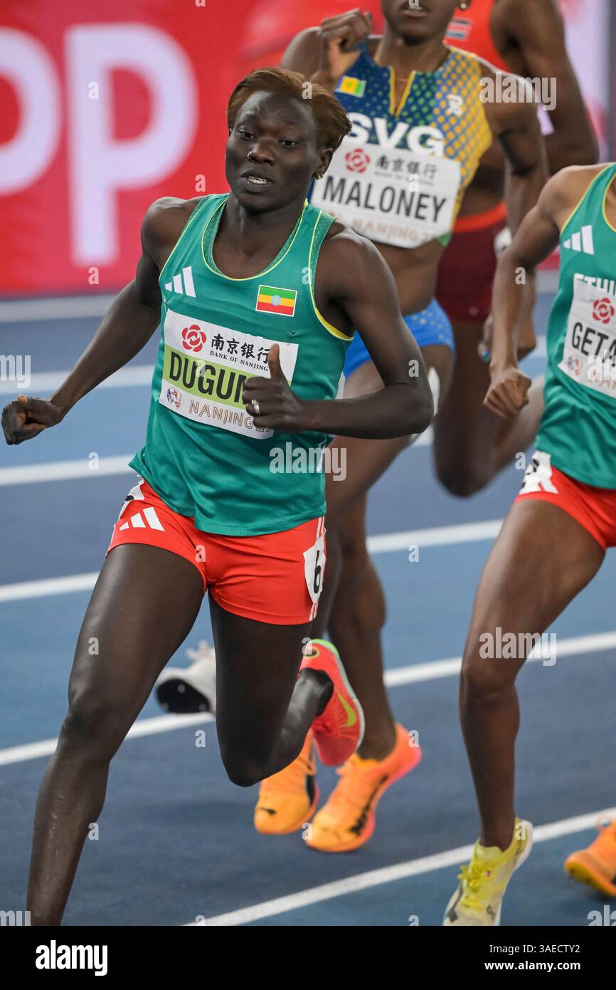 Tsige Duguma of Ethiopia competing in the 800m semi final at the World ...