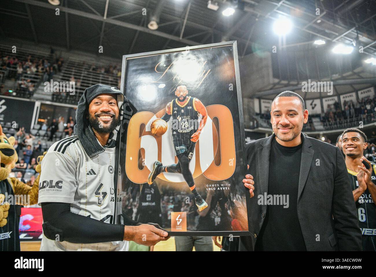 Villeurbanne, France. 06th Apr, 2025. David Lighty of LDLC ASVEL during ...
