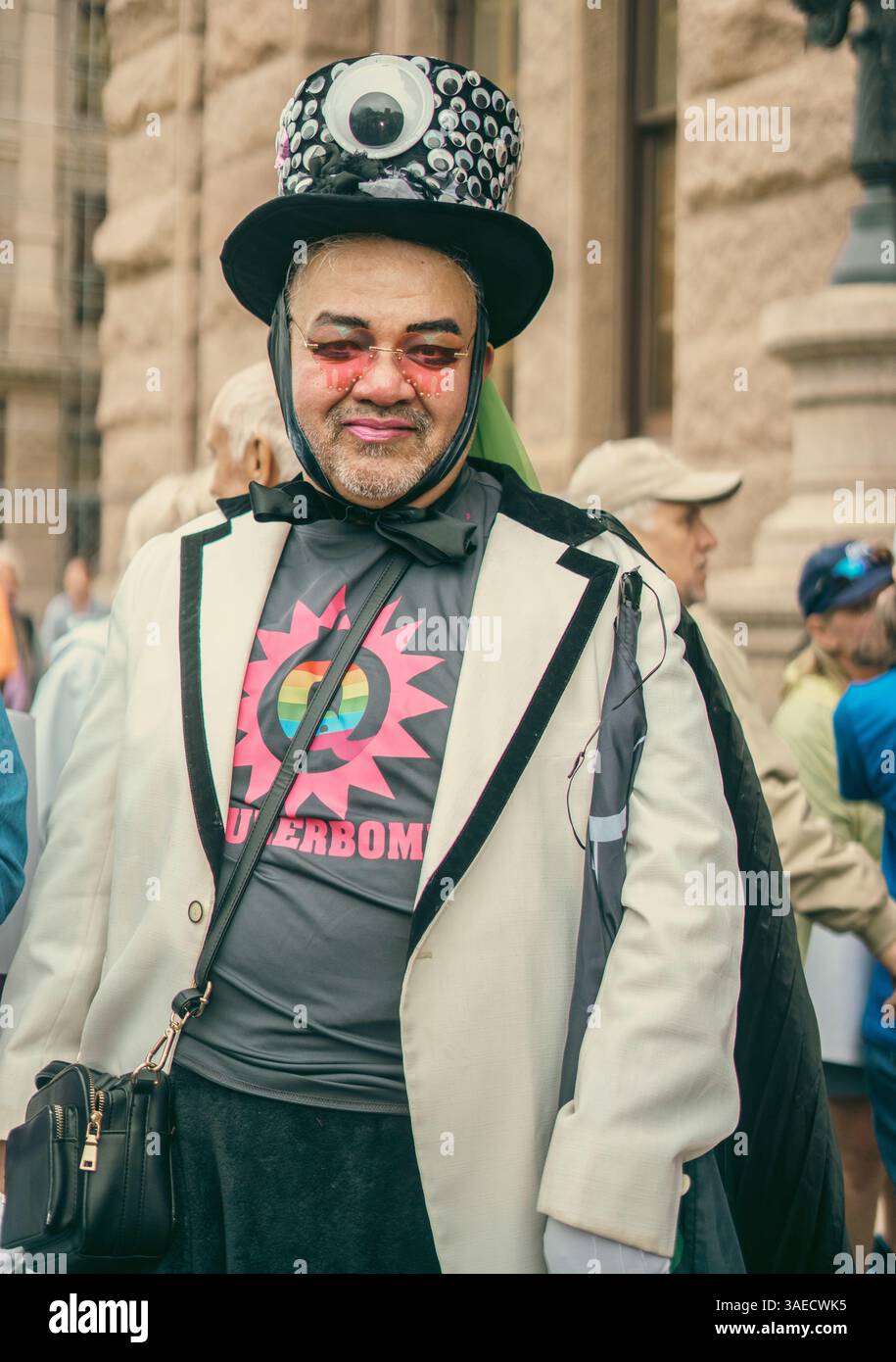 Austin, Texas, USA. 5th Apr, 2025. April 5, 2025. Austin, Texas. Hands ...