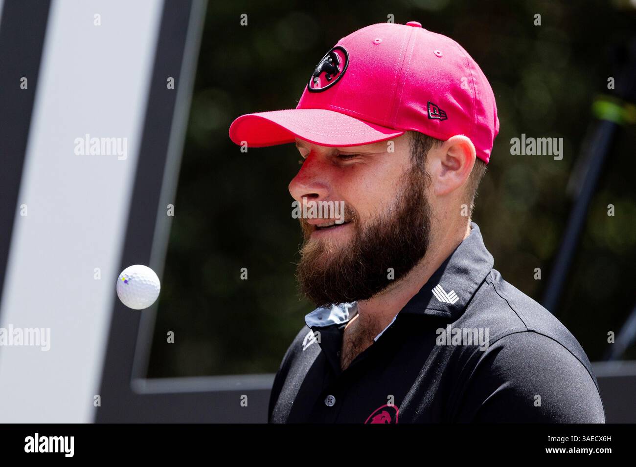 Tyrrell Hatton of Legion XIII seen during the final round of LIV Golf ...