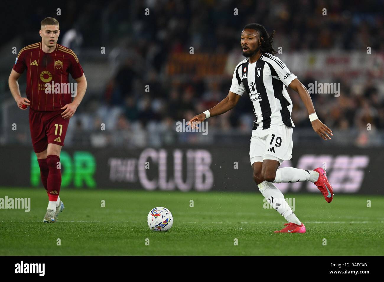 Khéphren Thuram of Juventus F.C. is in action during the 31th day of ...