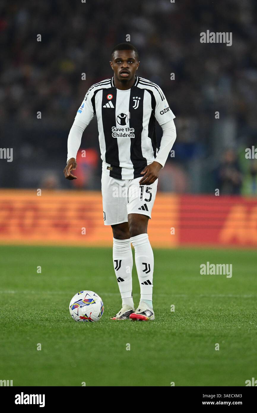 Pierre Kalulu of Juventus F.C. is in action during the 31th day of the ...