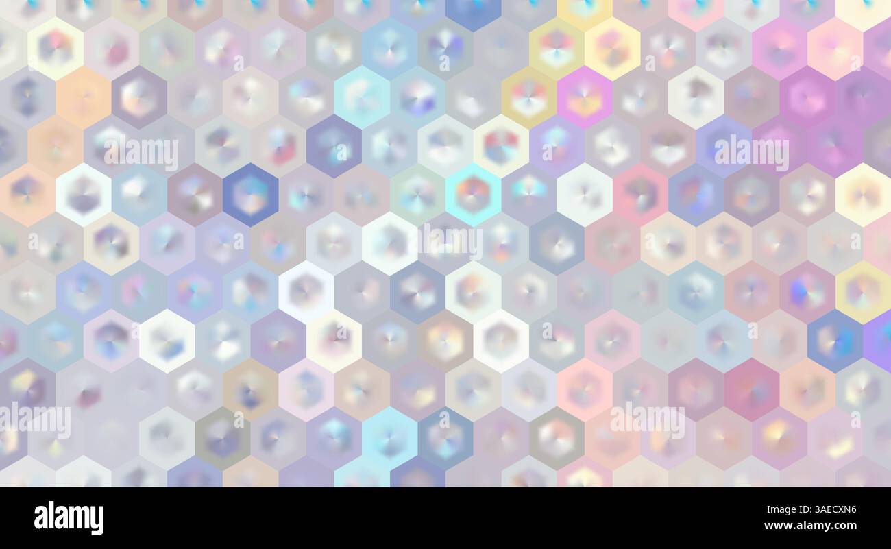 Soft pastel abstract background with 3D hexagonal pattern Stock Vector ...