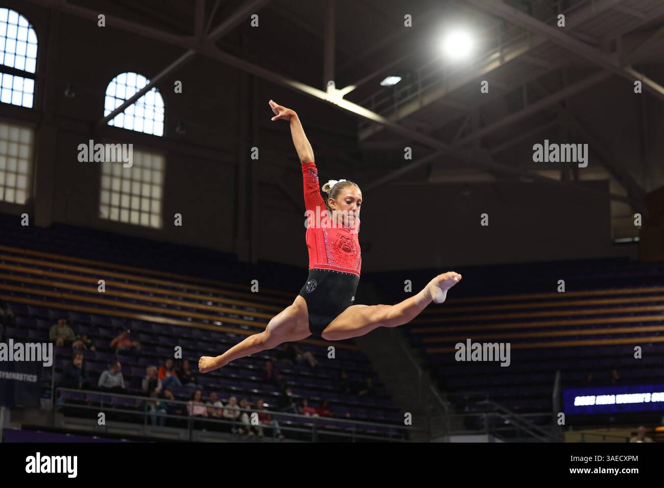 April 4, 2025: Gymnast Lily Smith of the University of Georgia during ...