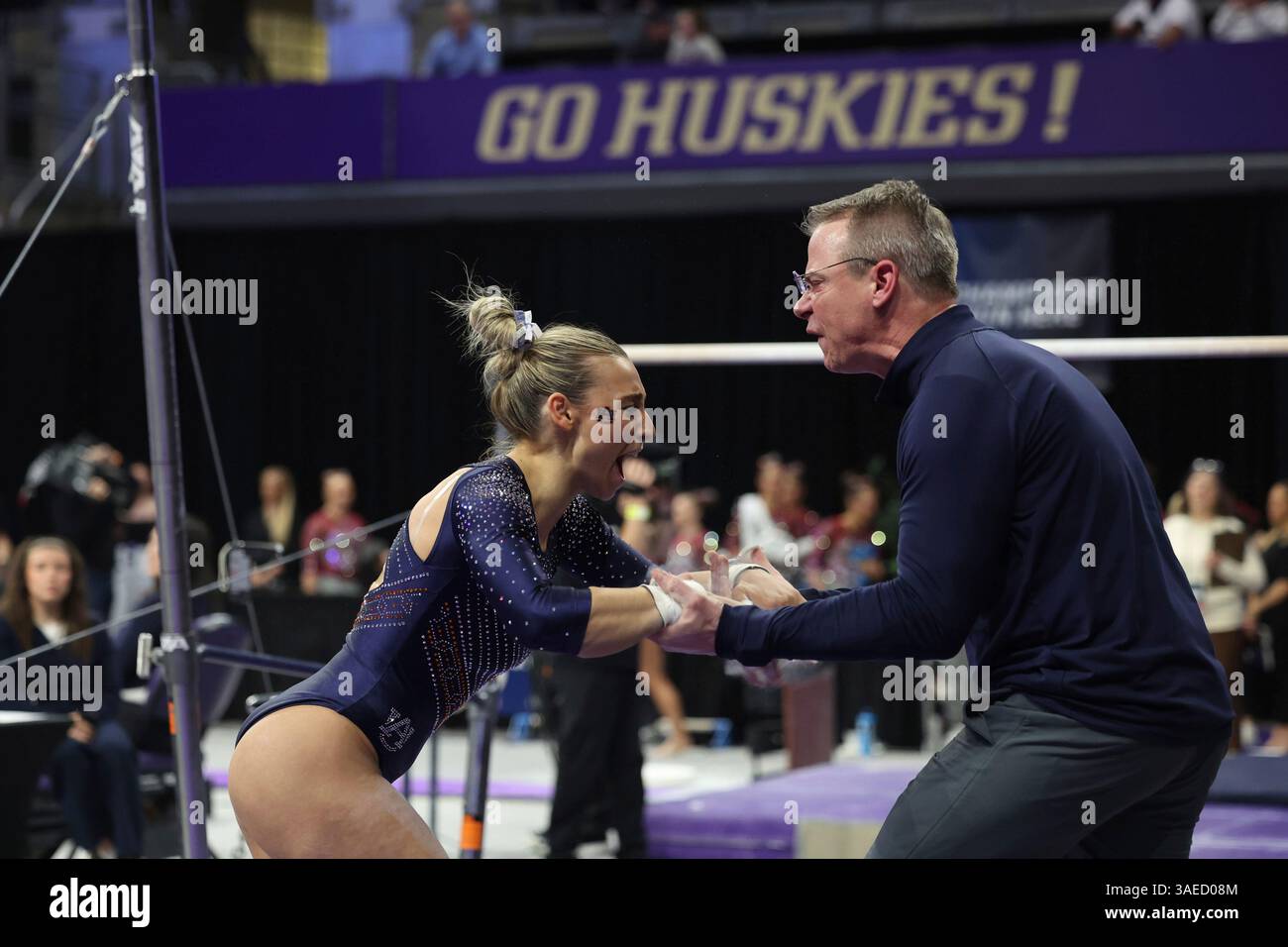 April 4, 2025: Gymnast Olivia Greaves of Auburn University during the ...