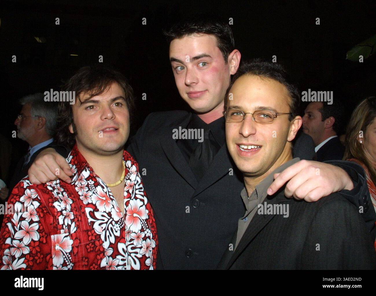 Jan 07, 2002; Los Angeles, CA, USA; Actors JACK BLACK & COLIN HANKS ...
