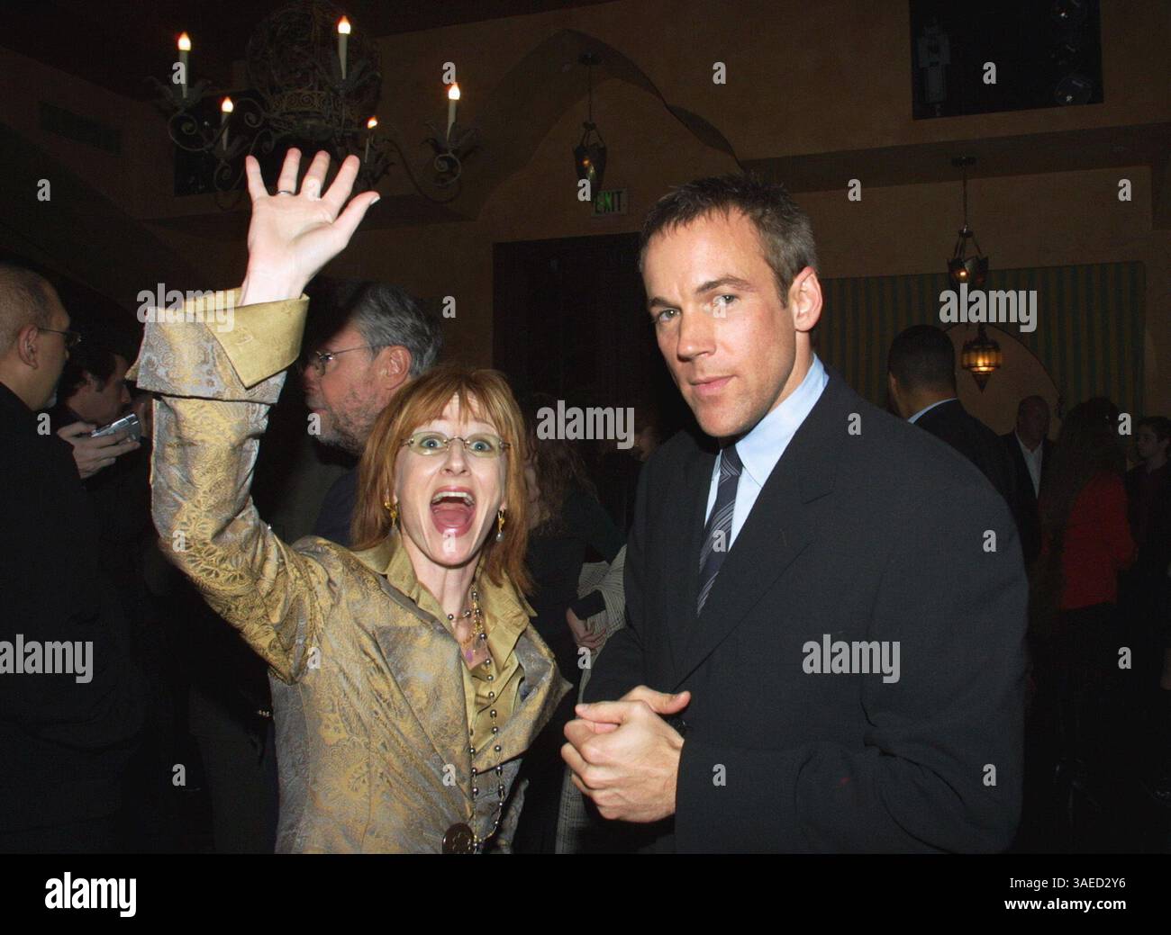 Jan 09, 2002; Hollywood, California, USA; Actress VICKI LEWIS & actor ...