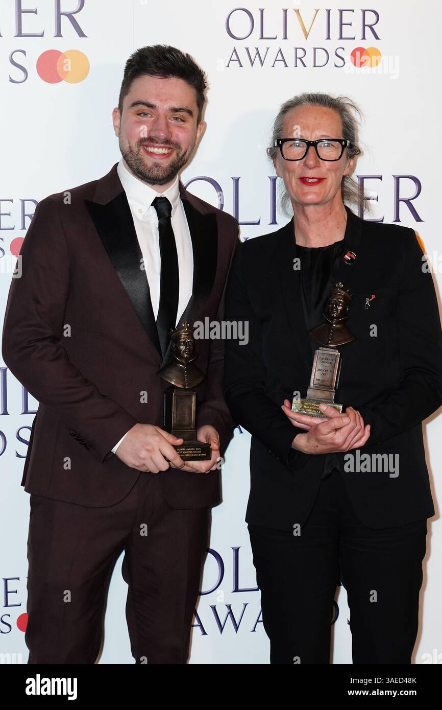 Ben Jacobs and Paule Constable in the Winner's Room with the White ...