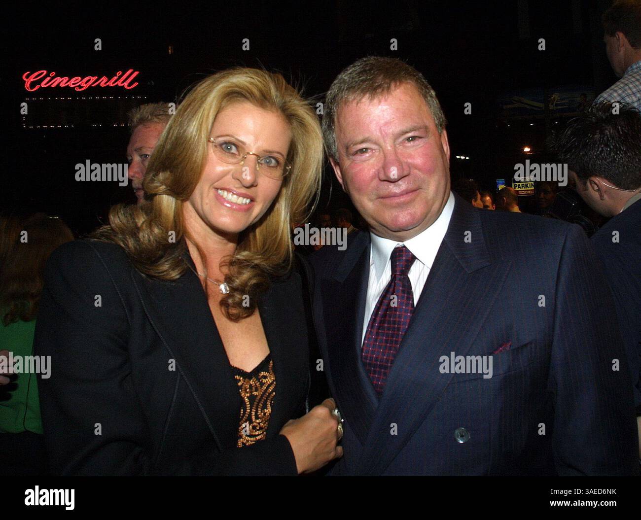 Mar 11, 2002; Los Angeles, CA, USA; Actor WILLIAM SHATNER & wife ...