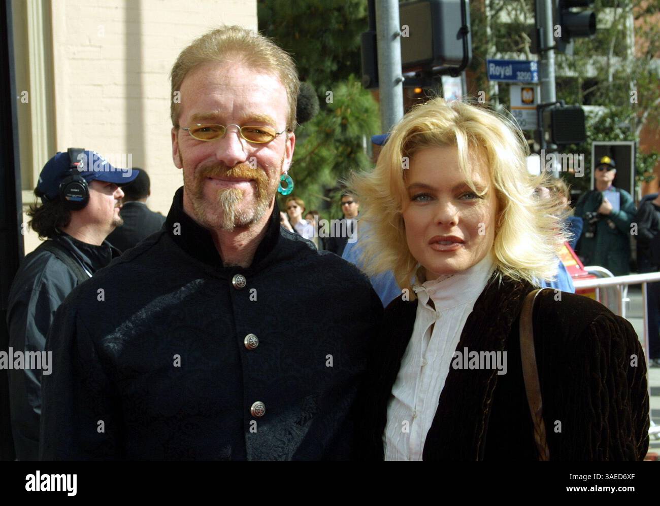 Mar 16, 2002; Los Angeles, CA, USA; Actress ERIKA ELENIAK and husband ...