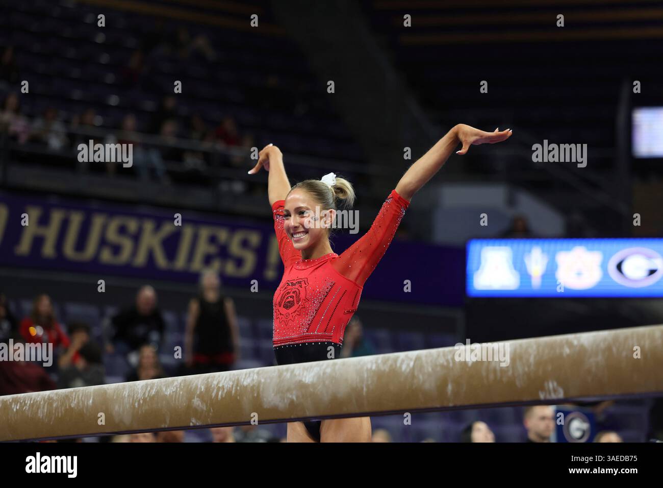 April 4, 2025: Gymnast Lily Smith of the University of Georgia during ...