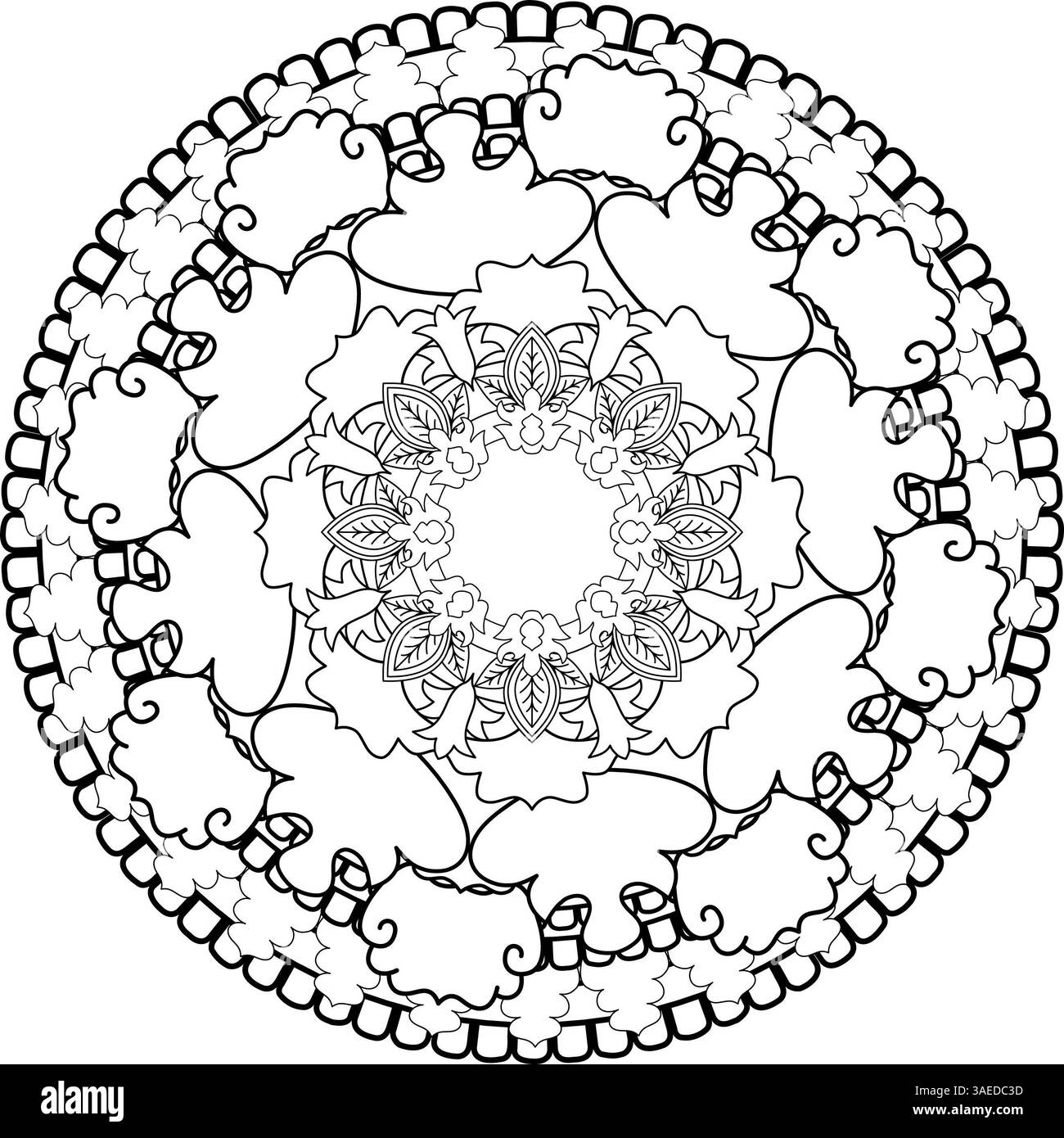 Relaxing Mandalas for Busy Minds and Creative Souls Stock Photo - Alamy