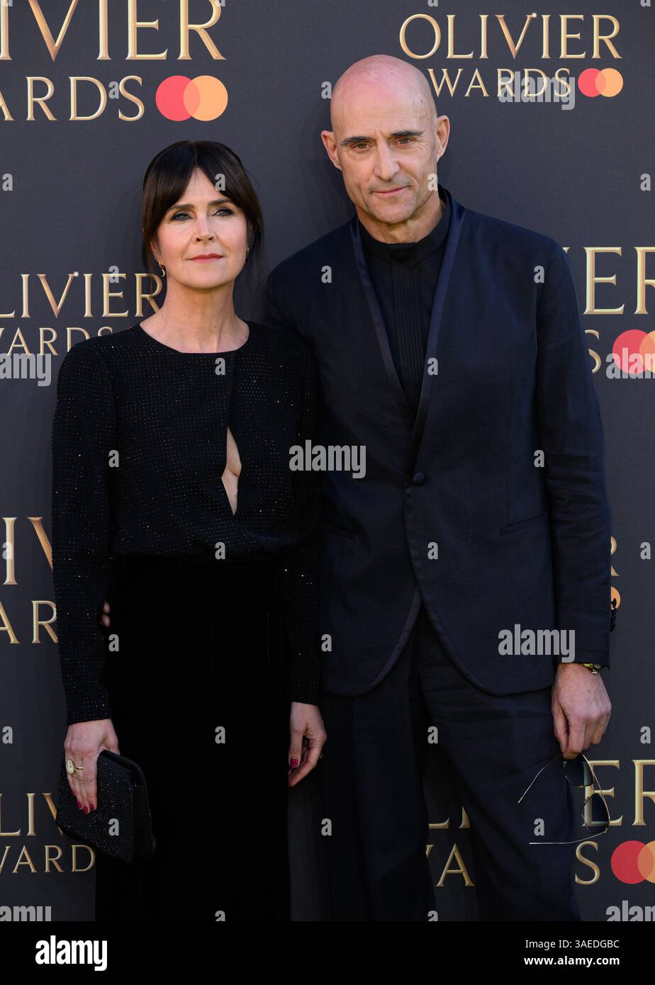 London, UK. April 6th, 2025. Liza Marshall and Mark Strong arriving at ...