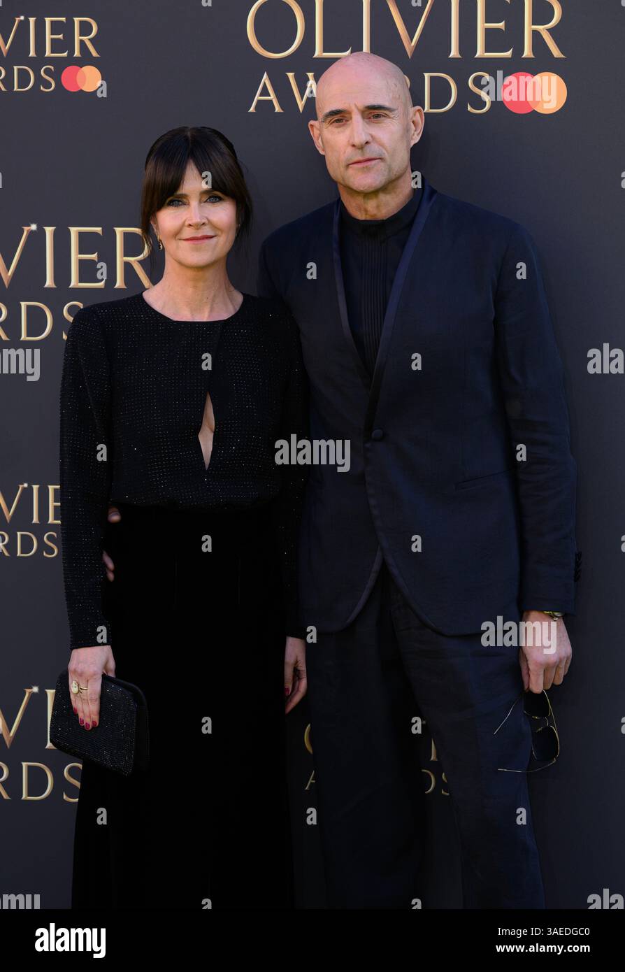 London, UK. April 6th, 2025. Liza Marshall and Mark Strong arriving at ...